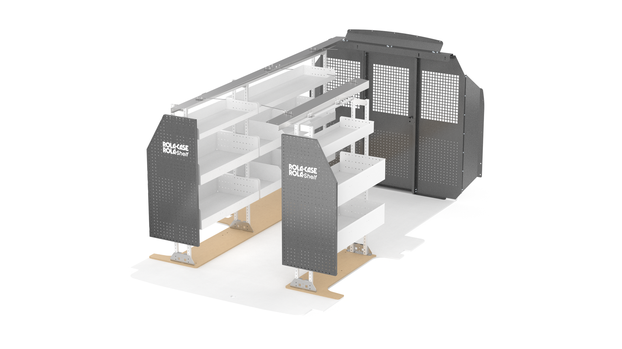 Ford Transit 130" WB Low Roof - Basic Bin Package with Partition Kit